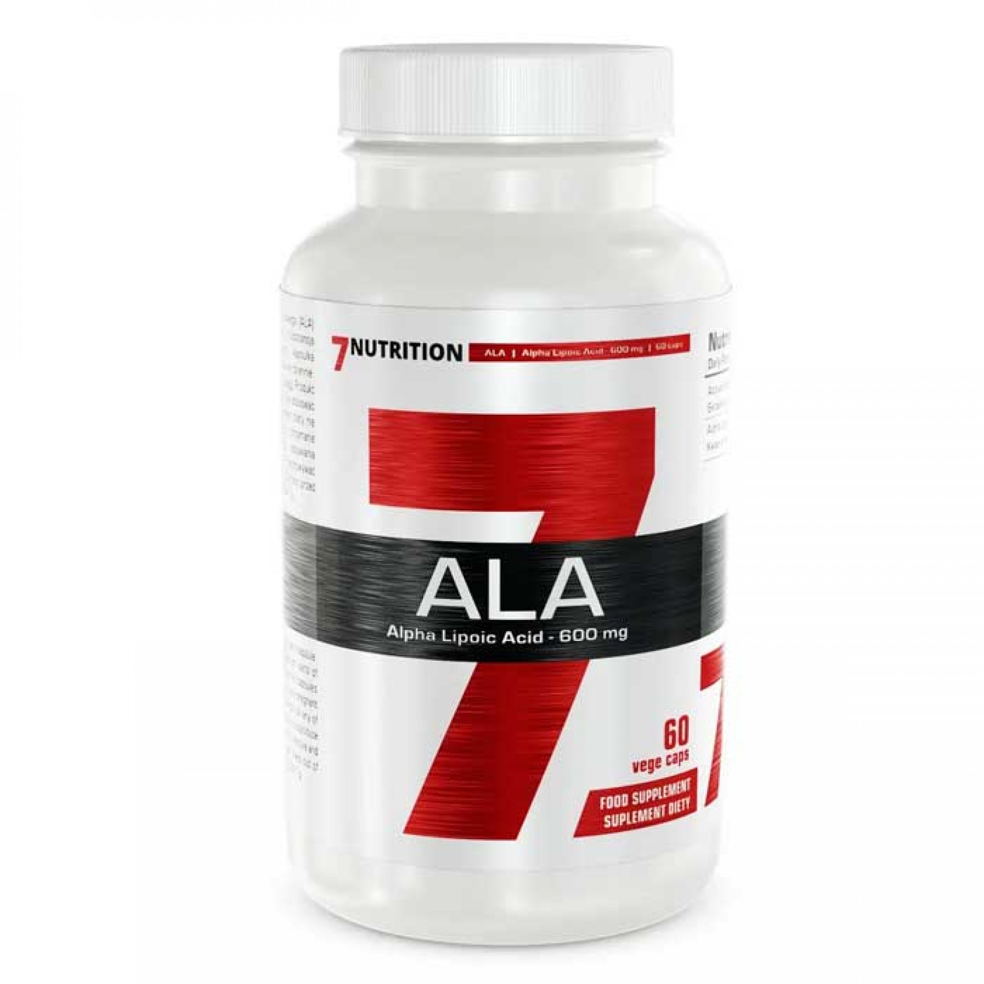 Alpha Lipoic Acid ALA 600mg 60 vcaps - 7Nutrition | MegaProteinStore.gr