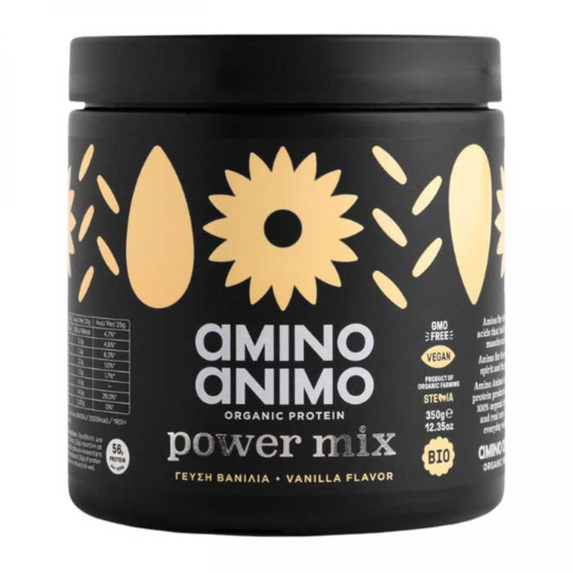 Power Mix Vanilla 350gr - Amino Animo / Organic Protein ...