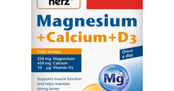 Magnesium + Calcium + Vitamin D3 40 tabs - Doppelherz Aktiv ...