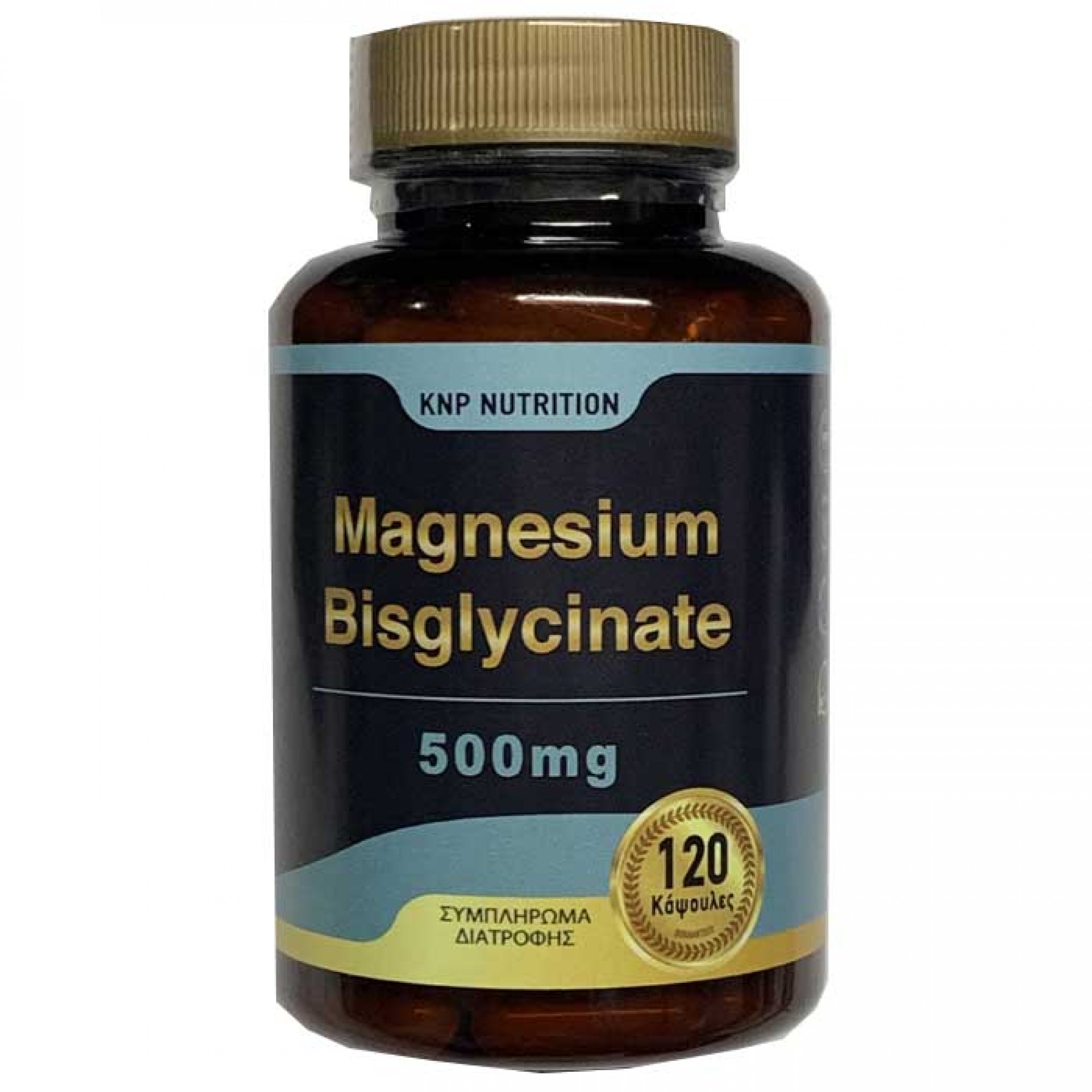 Magnesium Bisglycinate 500mg 120 caps - KNP Nutrition | MegaProteinStore.gr