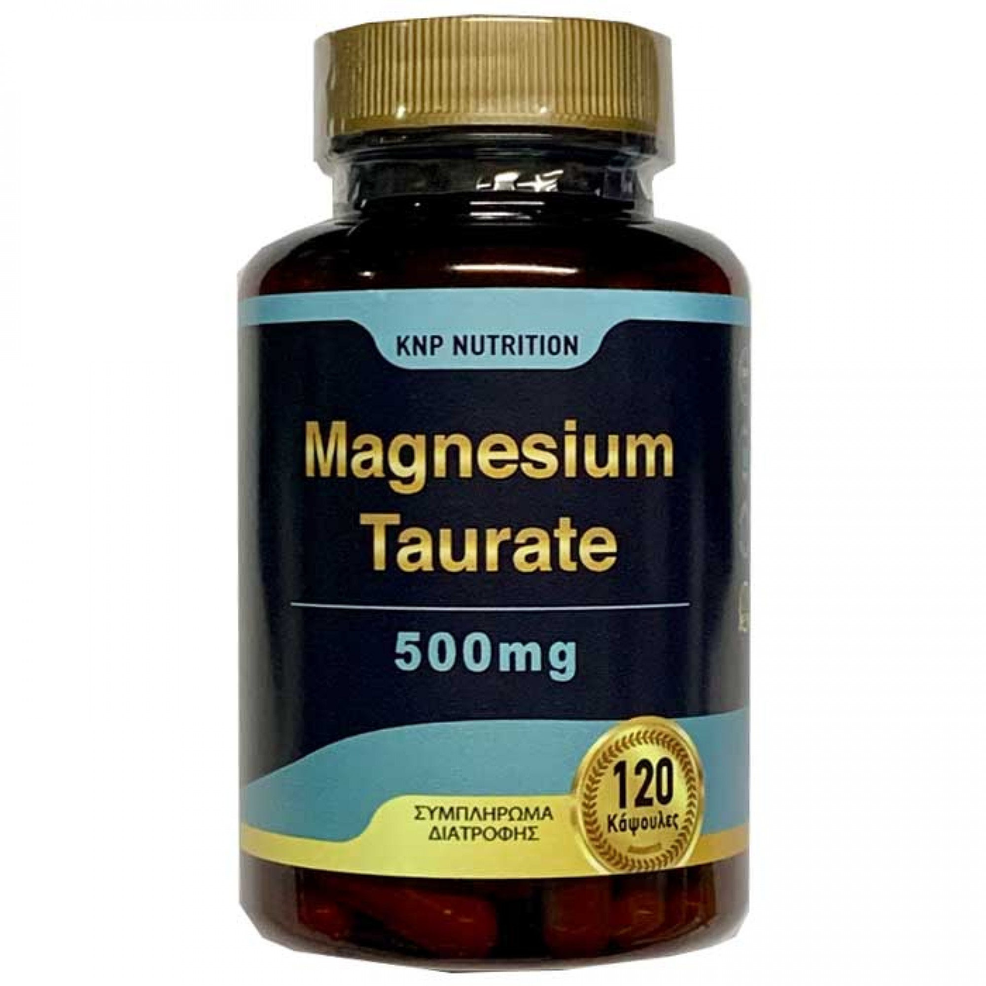 Magnesium Taurate 500mg 120 caps - KNP Nutrition | MegaProteinStore.gr