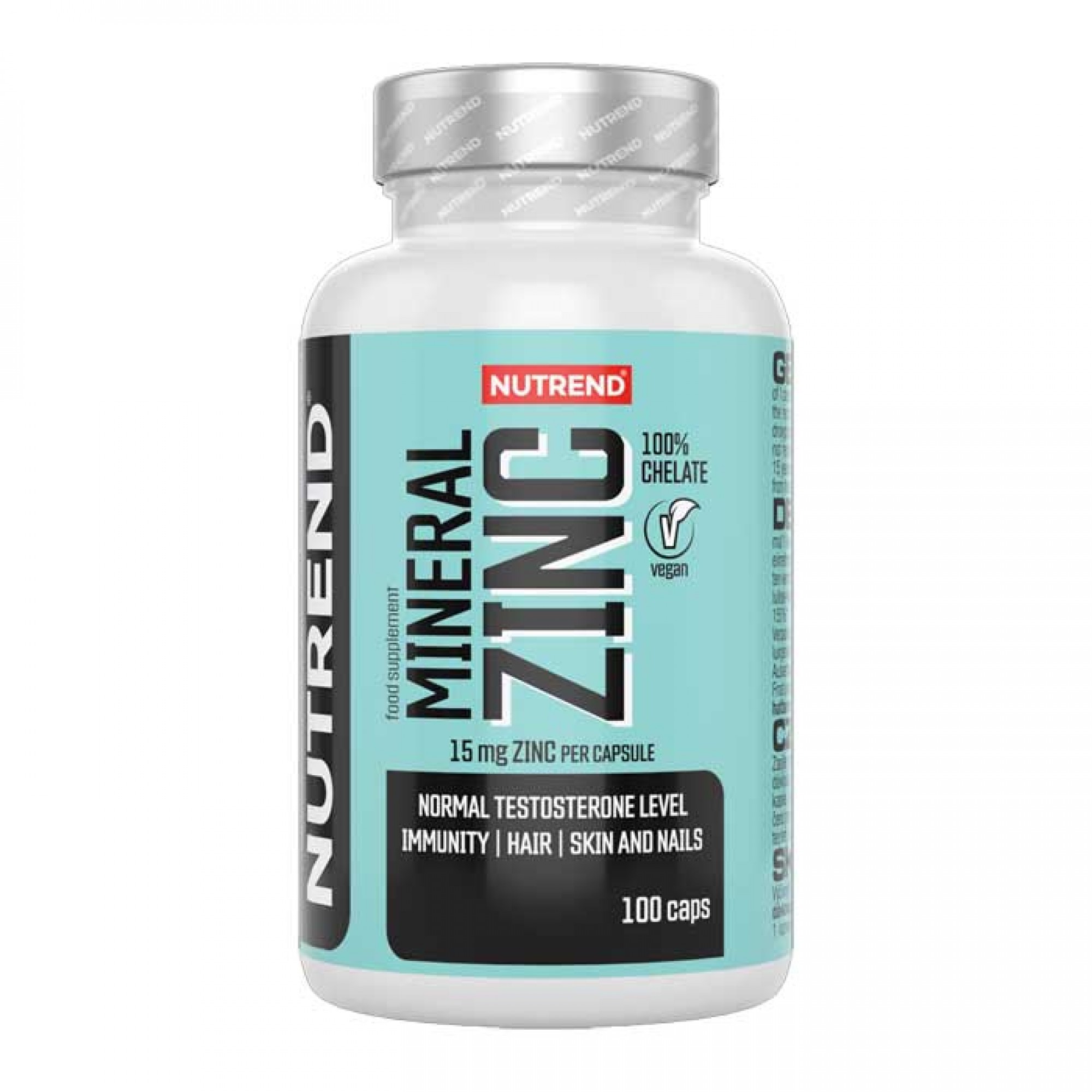 Mineral Zinc Chelate 15mg 100 caps - Nutrend | MegaProteinStore.gr