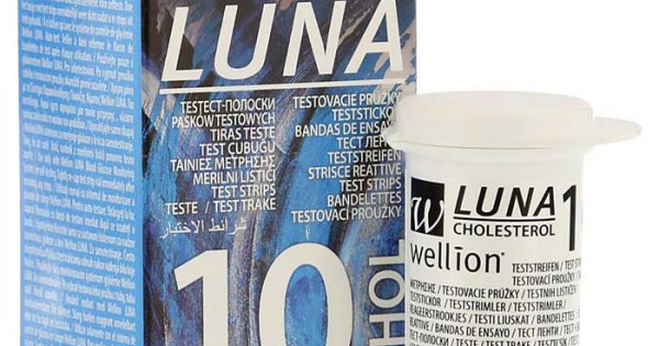 Wellion Luna Cholesterol 10 strips / Ταινίες Χοληστερίνης ...